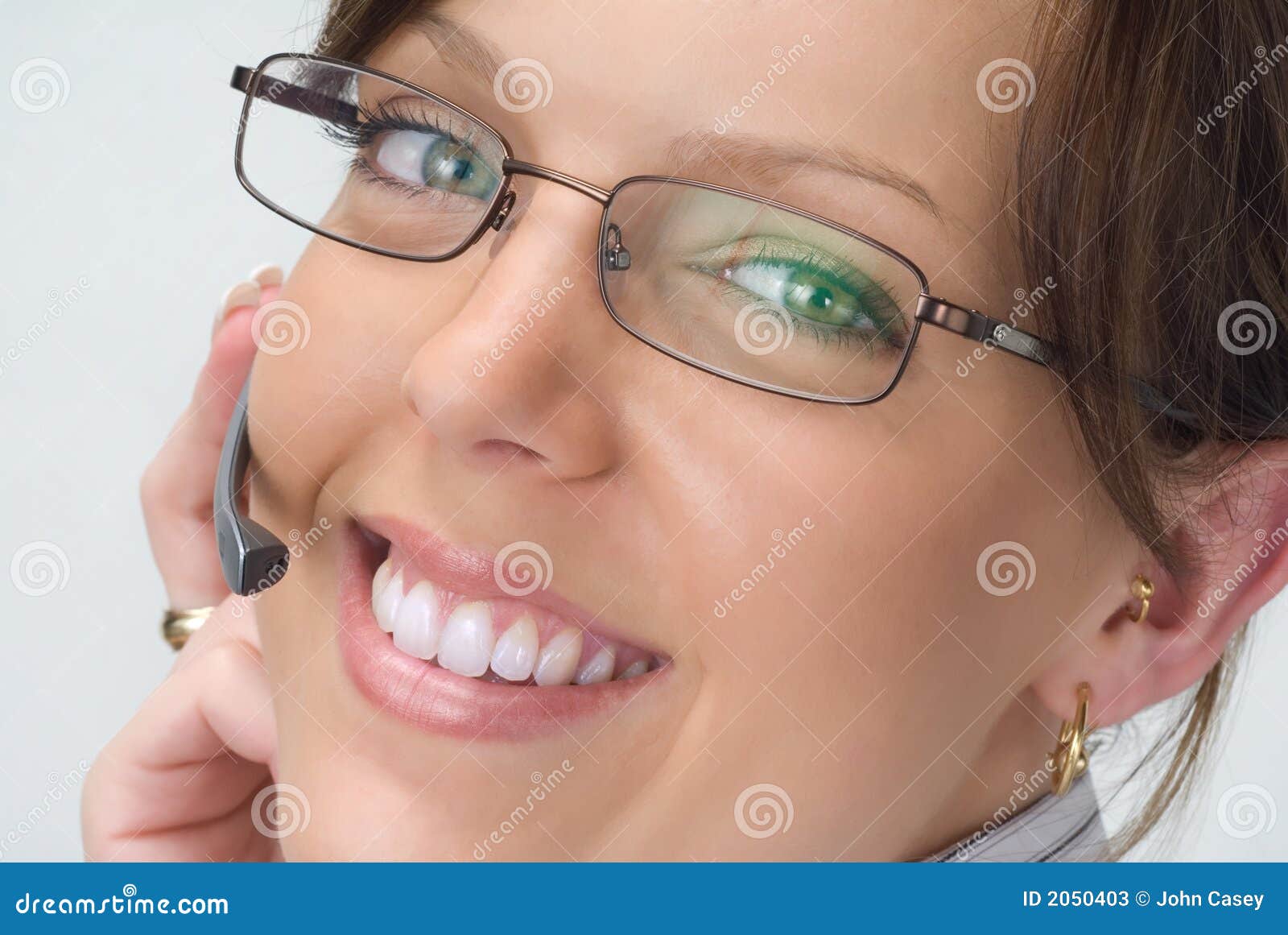 Smiling Happy Receptionist stock image. Image of corporation - 2050403