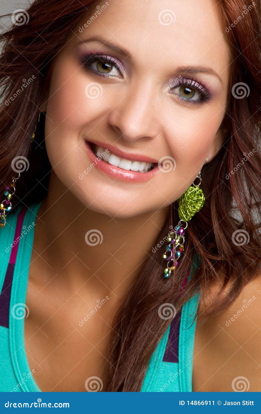 Smiling Headshot Woman stock image. Image of close, smiling - 14866911