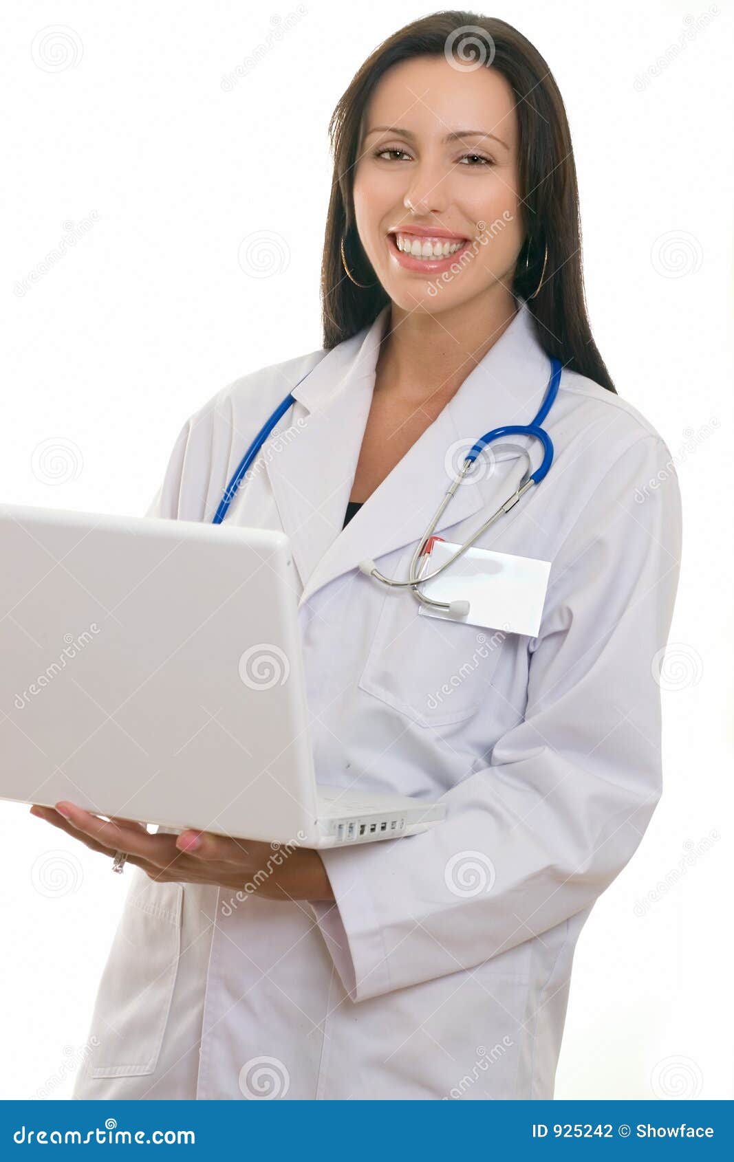 Smiling Healthcare Worker stock photo. Image of brunette - 925242