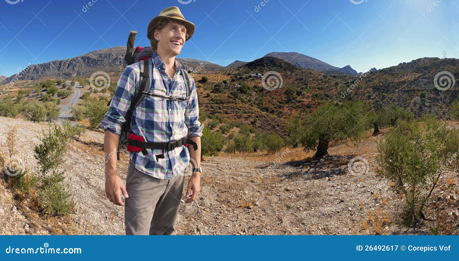 Smiling Hiker stock image. Image of happy, andalucia - 26492617