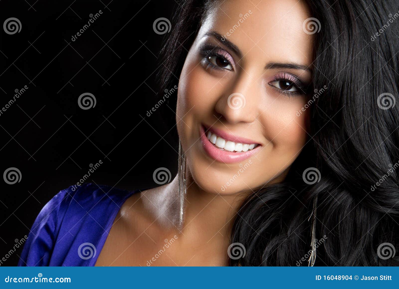 Smiling Hispanic Woman stock photo. Image of glamor, ethnic - 16048904