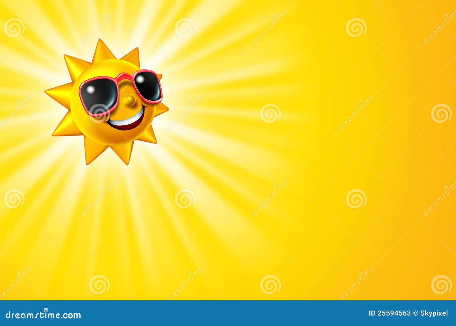 Smiling Hot Yellow Sun with Rays Stock Illustration - Illustration of ...