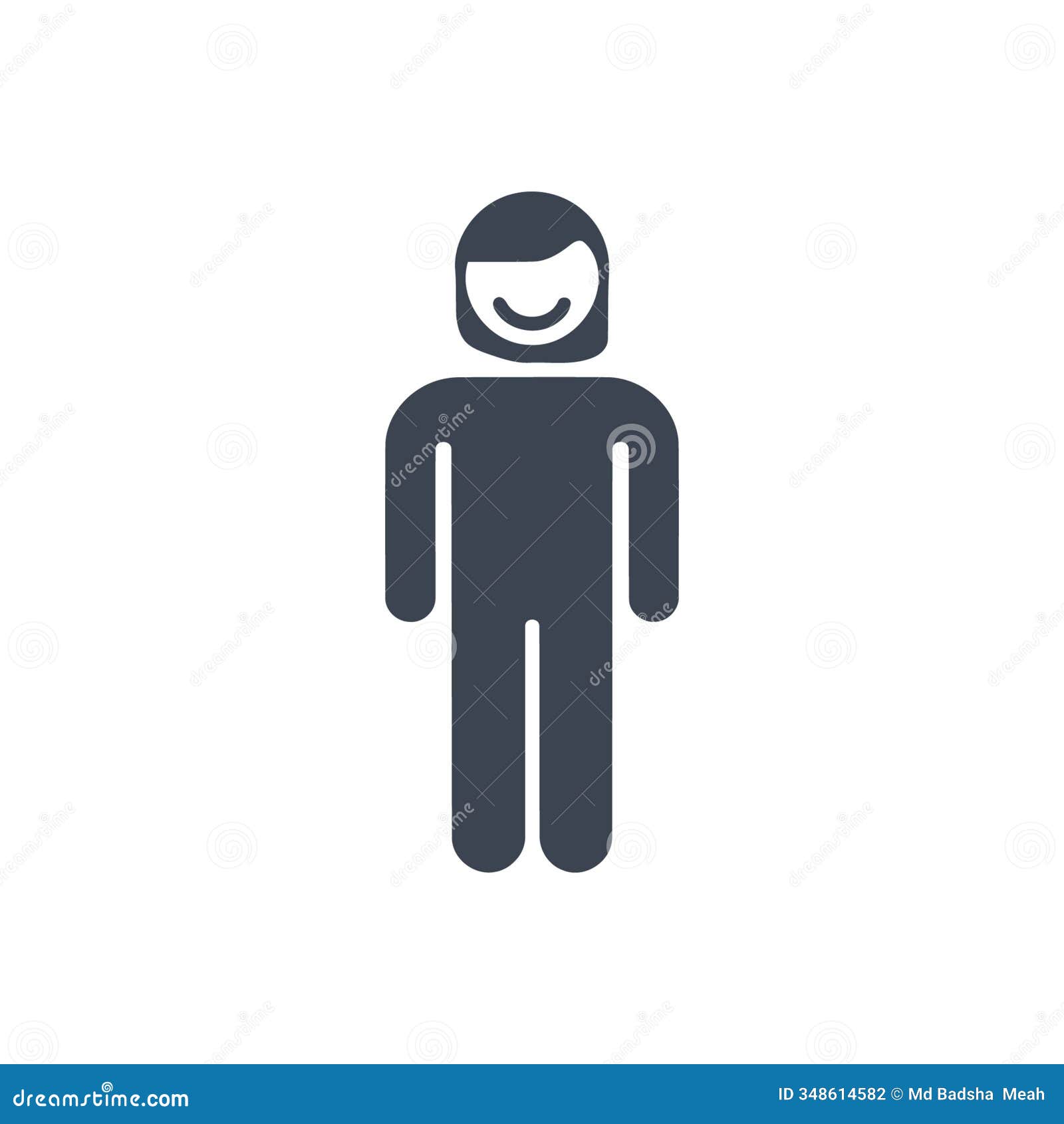 Smiling Human icon stock illustration. Illustration of graphic - 348614582