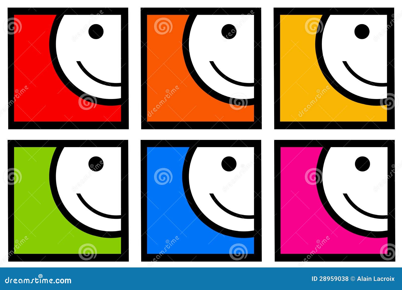 Smiling icons stock illustration. Illustration of cheerful - 28959038