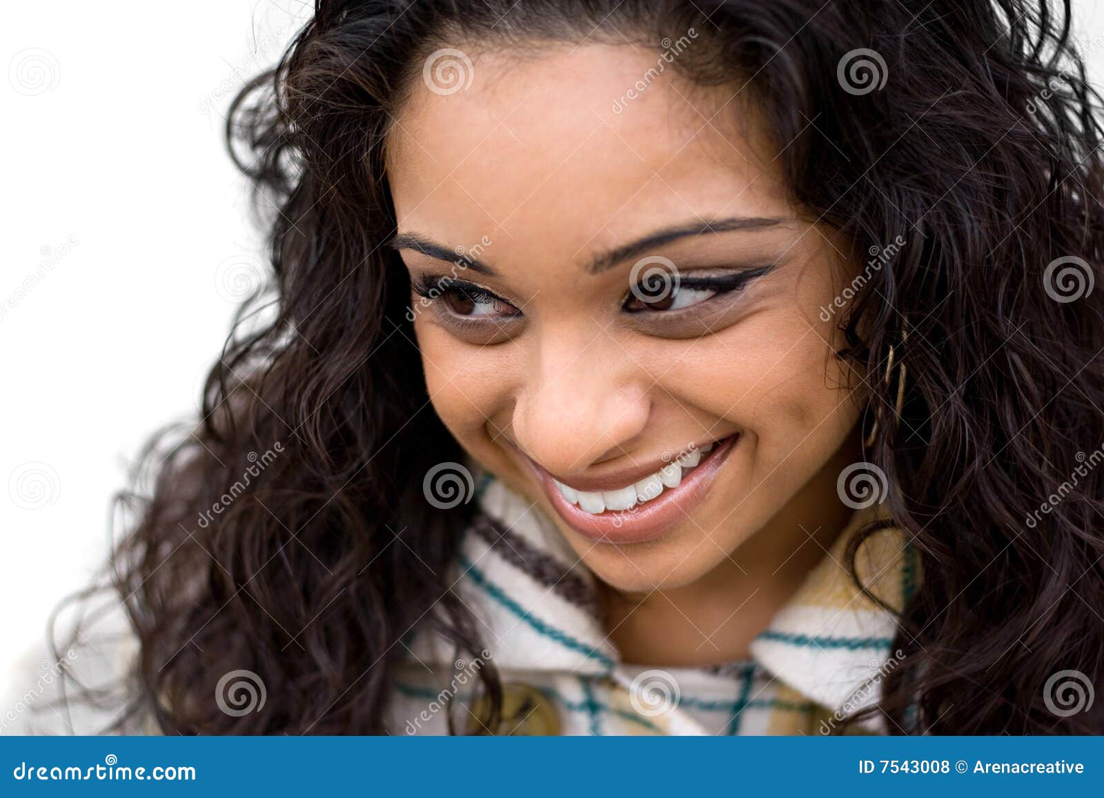 Smiling Indian Girl stock photo. Image of cute, glamor - 7543008