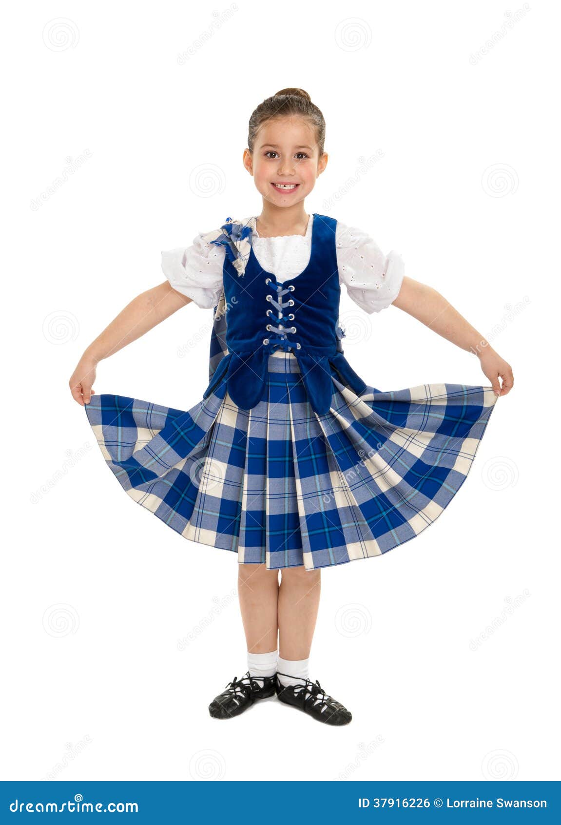 Smiling Irish Highland Dancer Stock Photo - Image of young, national ...