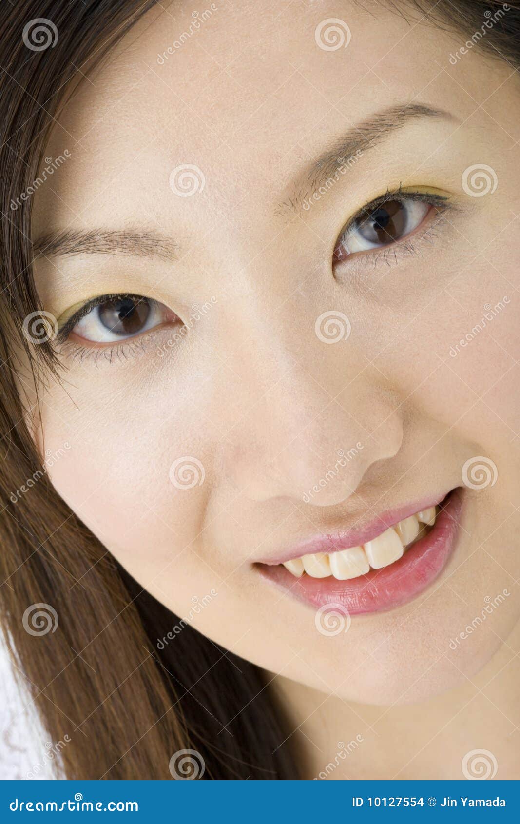 Smiling Japanese woman stock photo. Image of person, beauty - 10127554