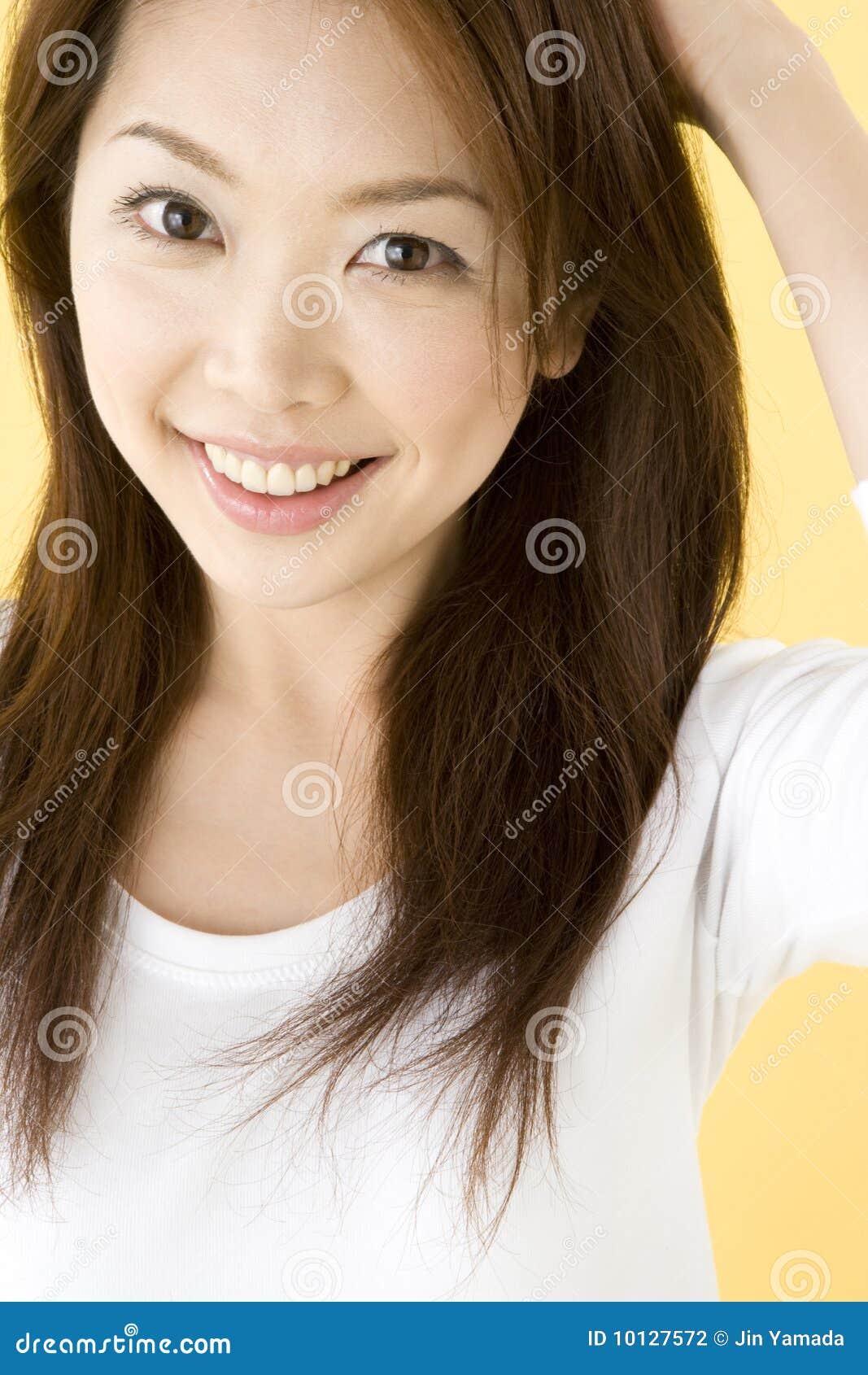 Smiling Japanese woman stock photo. Image of person, health - 10127572