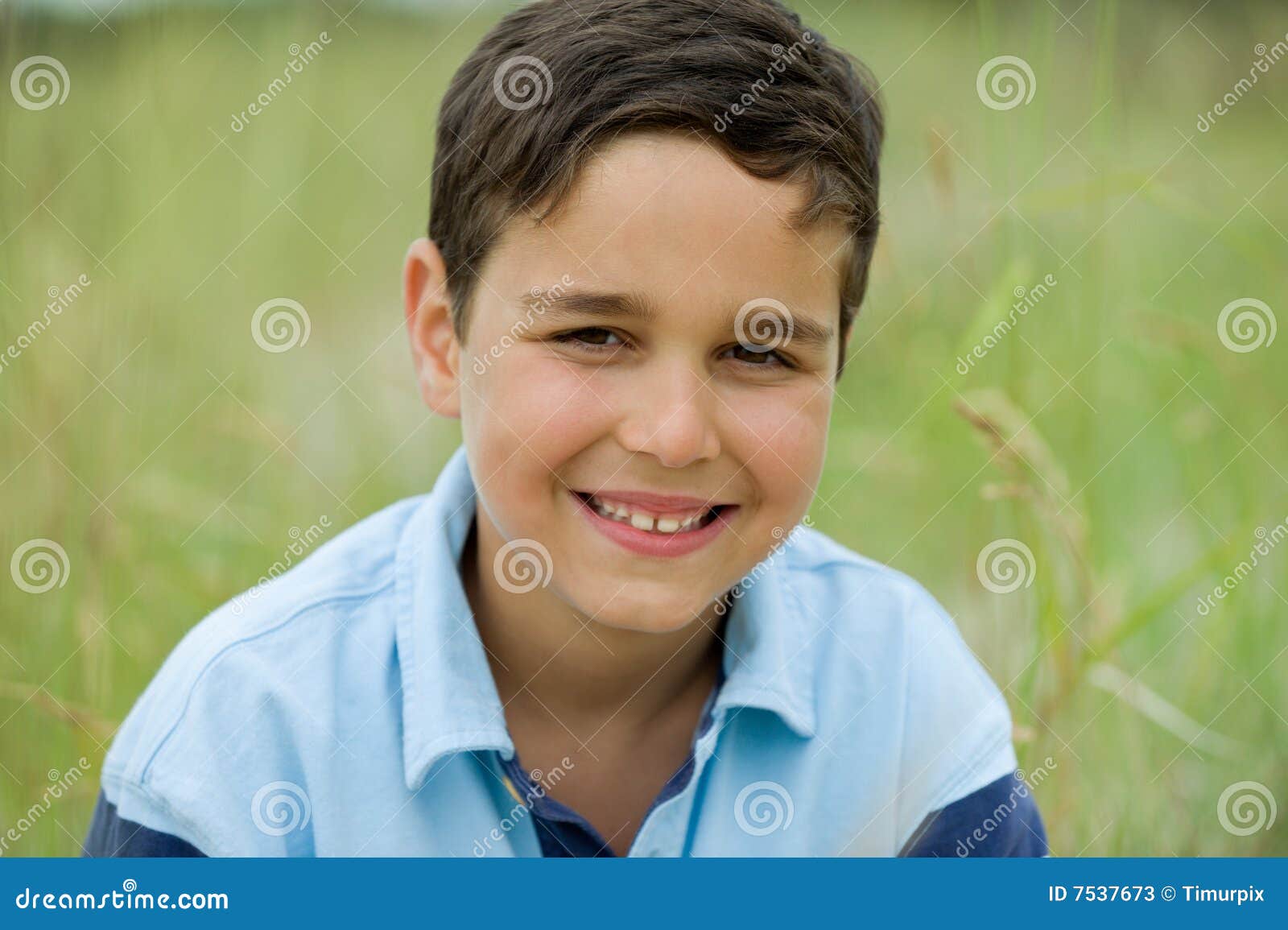 Smiling kid stock image. Image of childhood, pretty, summer - 7537673