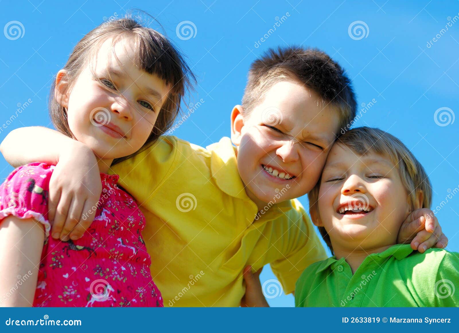 Smiling kids stock image. Image of cute, bond, attachment - 2633819