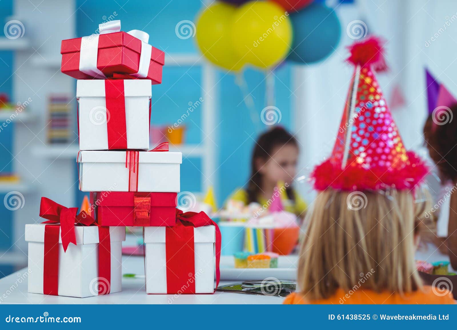 Smiling Kids at a Birthday Party Stock Image - Image of celebration ...