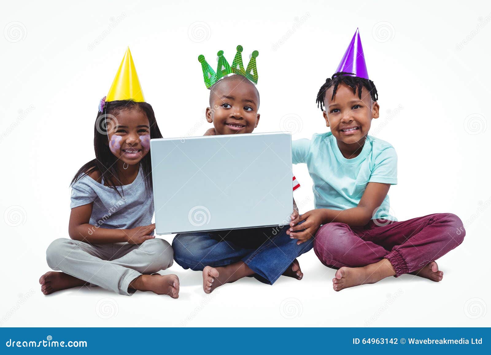 Smiling Kids Enjoying a Party Stock Photo - Image of child, people ...