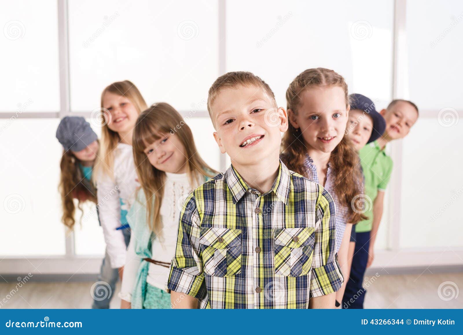Smiling kids stock photo. Image of emotions, friendship - 43266344