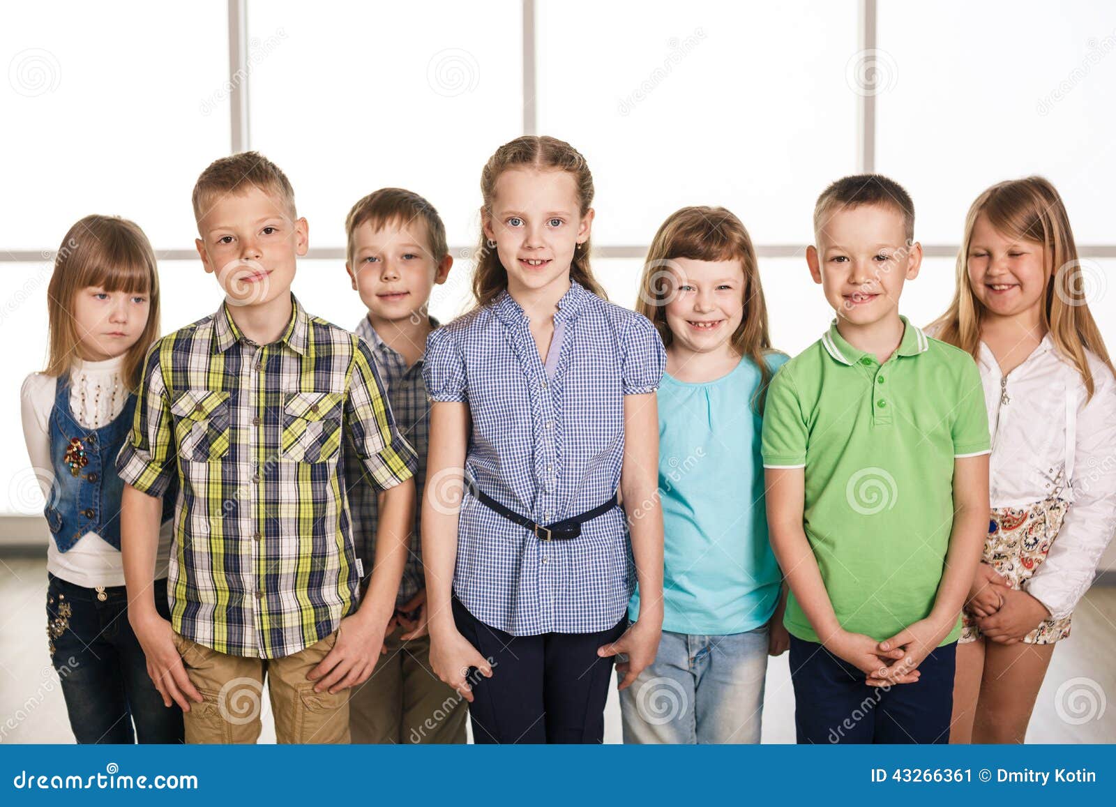 Smiling kids stock image. Image of color, kids, caucasian - 43266361