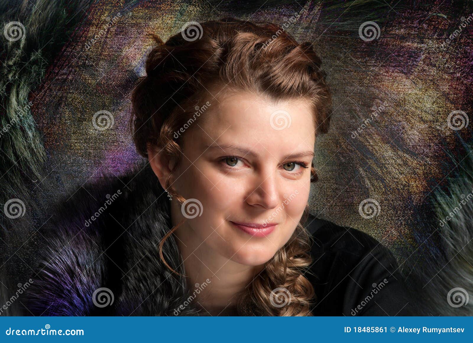 Smiling Lady stock image. Image of attractive, inside - 18485861