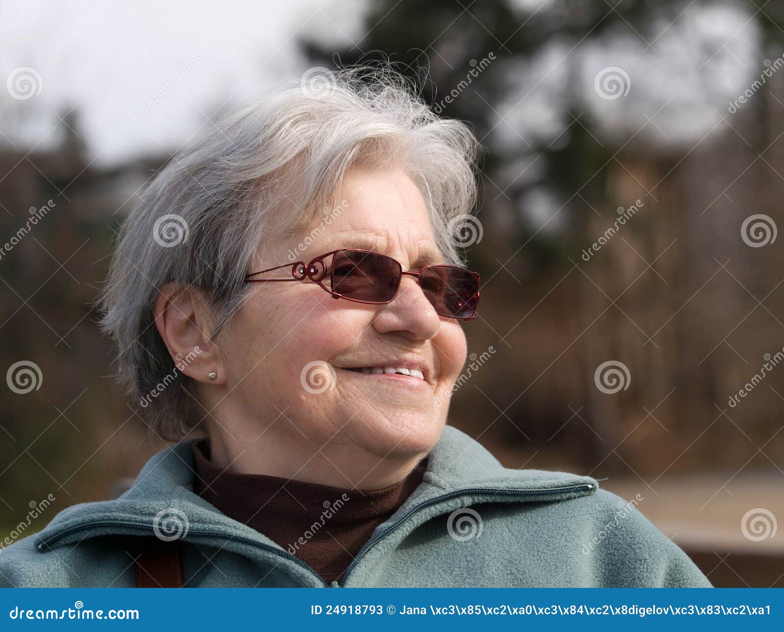 Smiling lady stock image. Image of laughing, smile, senior - 24918793