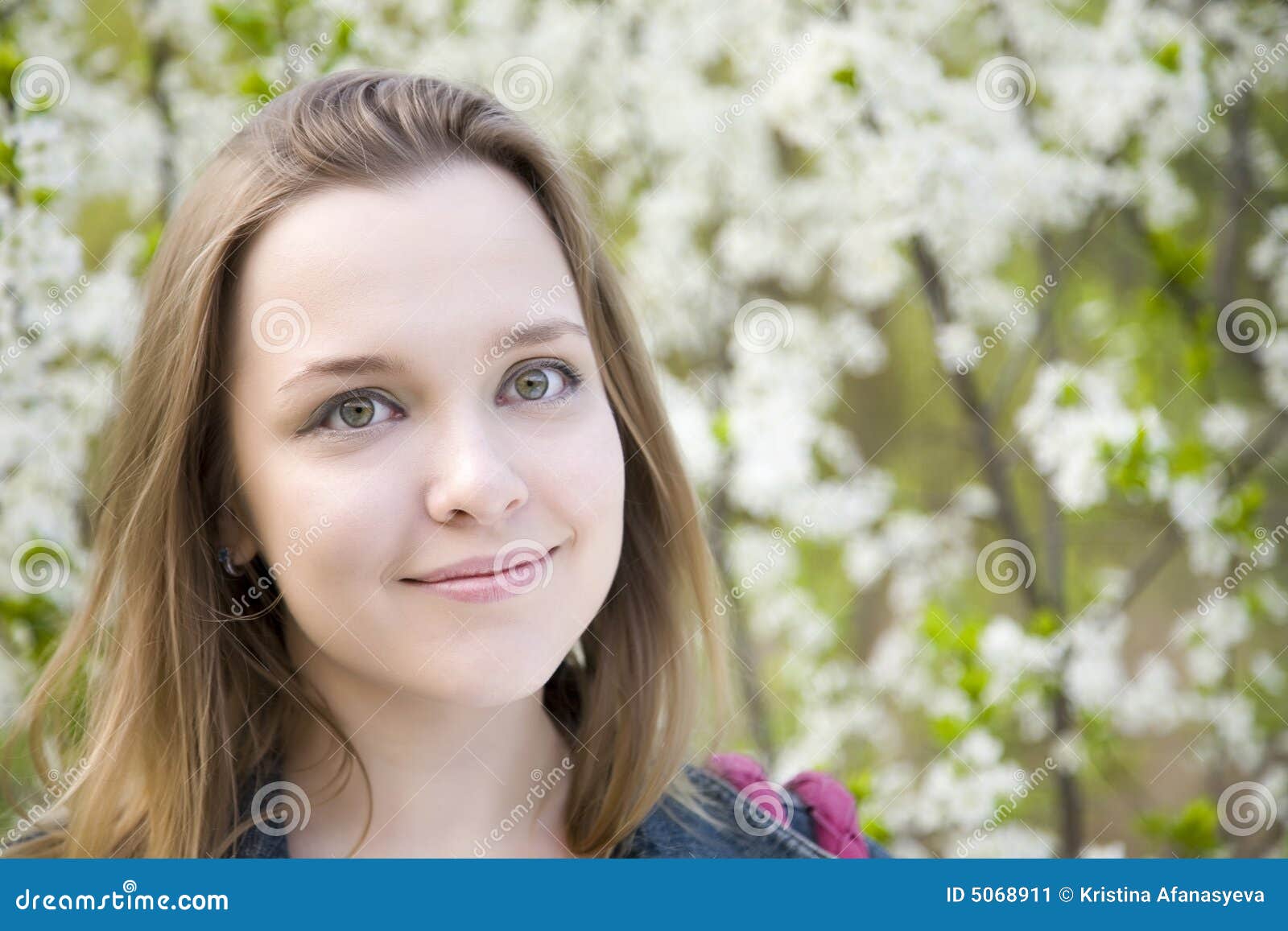 Smiling Lady stock image. Image of leisure, people, green - 5068911