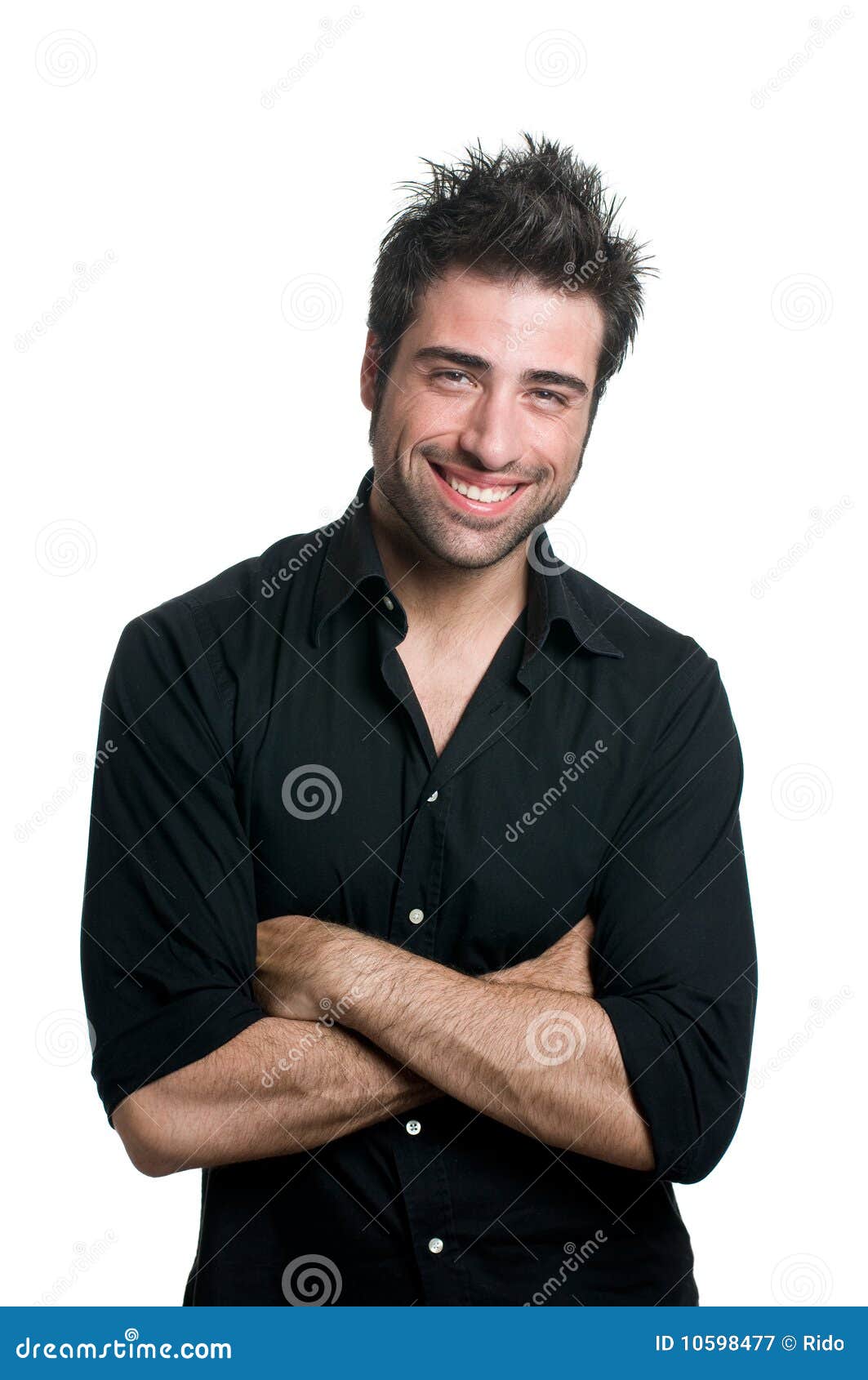 Smiling latin man stock image. Image of casual, person - 10598477