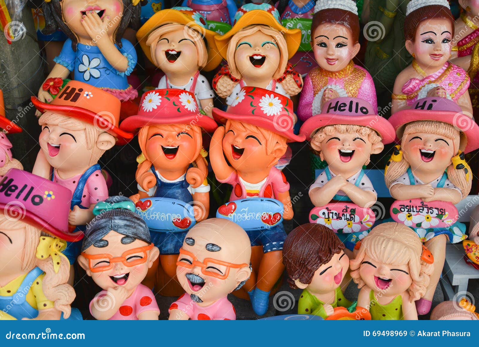 Smiling and Laughing Clay Doll Stock Image - Image of funny, humor ...