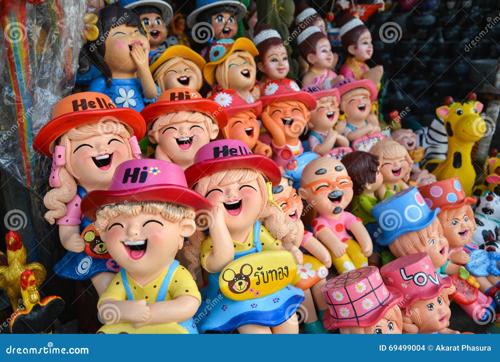 Smiling and Laughing Clay Doll Stock Photo - Image of girl, culture ...