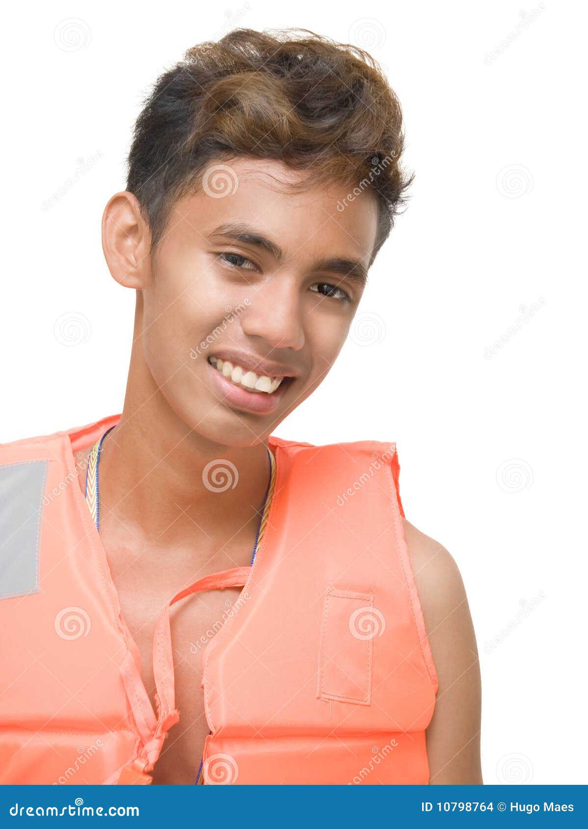 Smiling lifeguard portrait stock photo. Image of life - 10798764