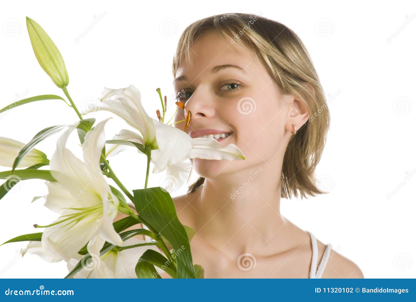 Smiling lilies stock photo. Image of human, bright, happiness - 11320102