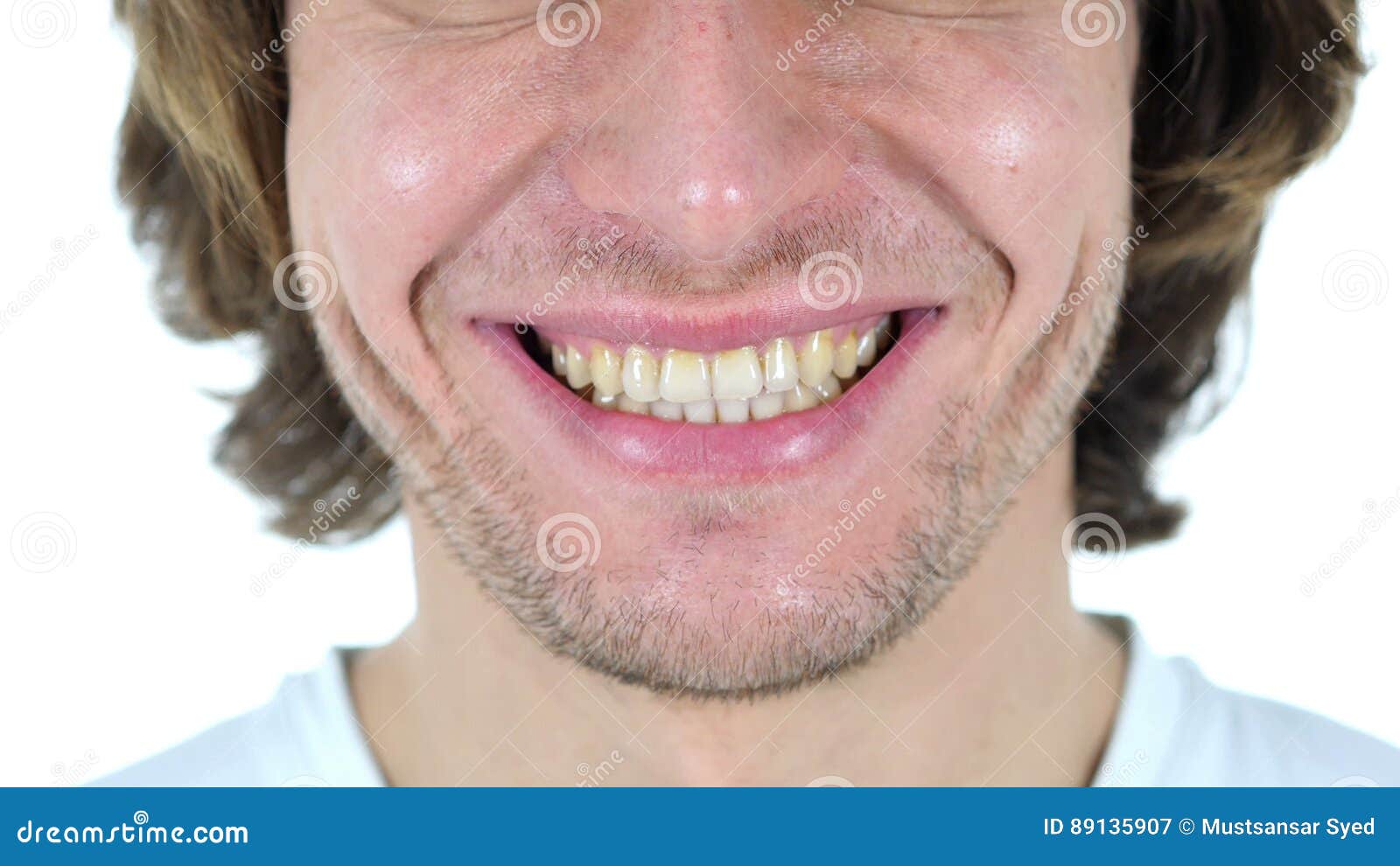 Smiling Lips, Close Up of Man Face Stock Video - Video of happy, casual ...