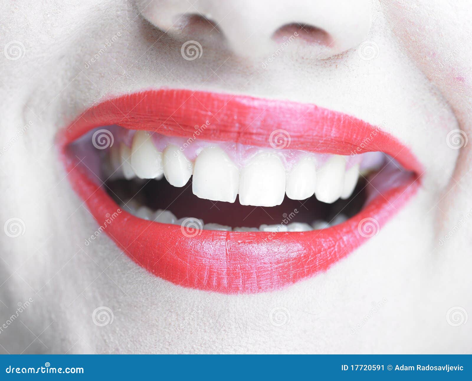 Smiling Lips with Glamorous Makeup, Smile Stock Image - Image of smile ...