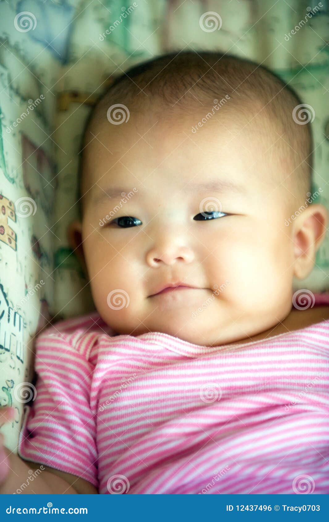 Smiling little baby stock photo. Image of chinese, healthy - 12437496