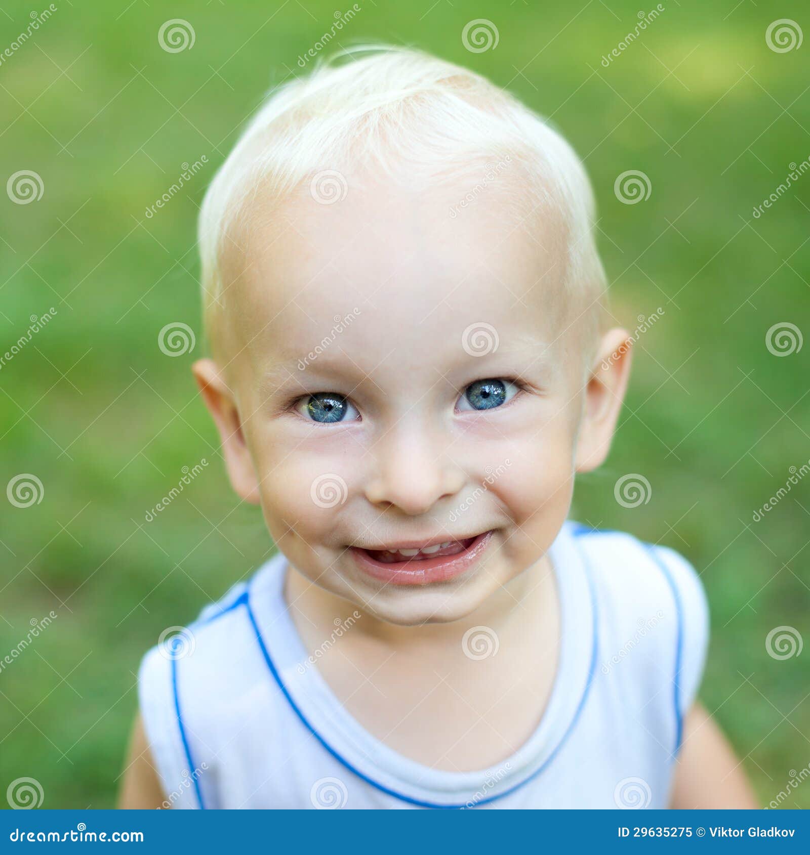 Smiling Little Boy in the Park Stock Image - Image of childhood, baby ...