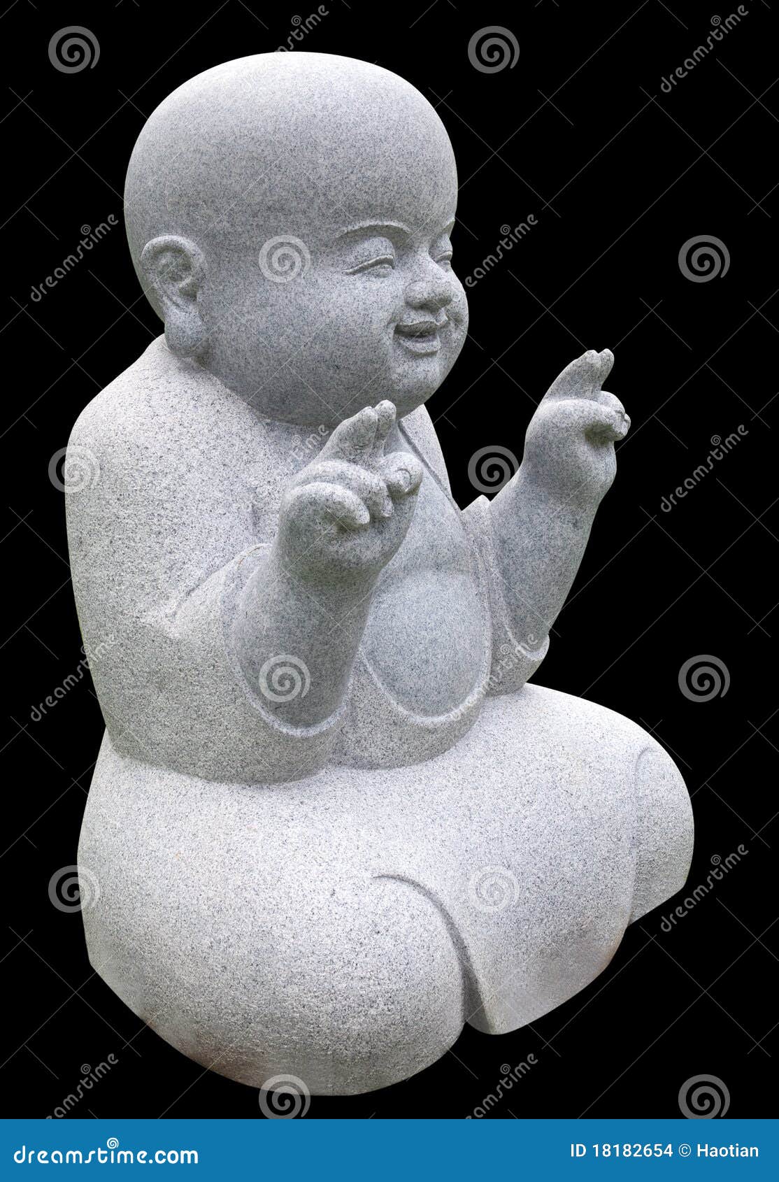 Smiling little buddha stock photo. Image of happiness - 18182654