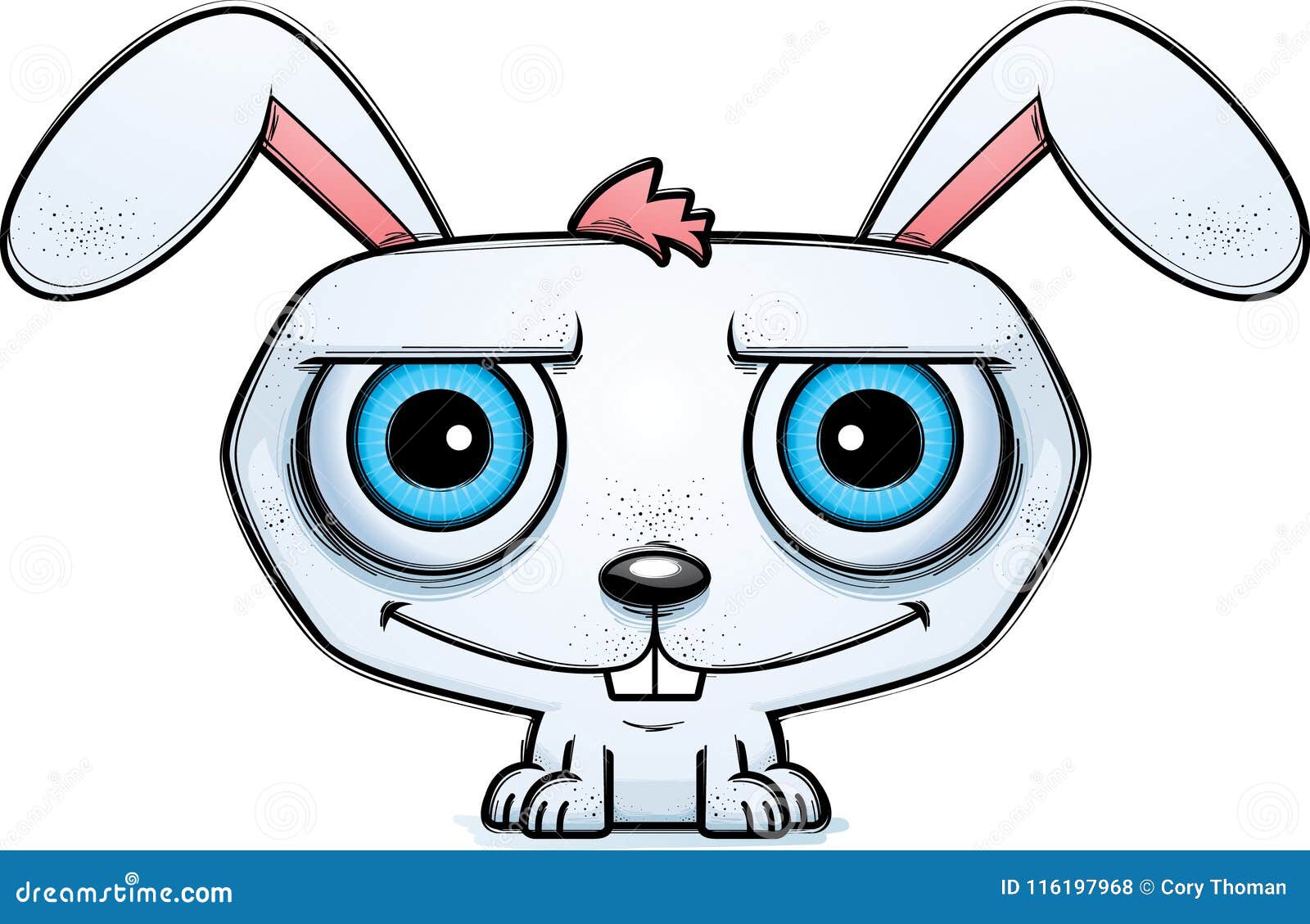 Smiling Little Cartoon Rabbit Stock Vector - Illustration of smile ...