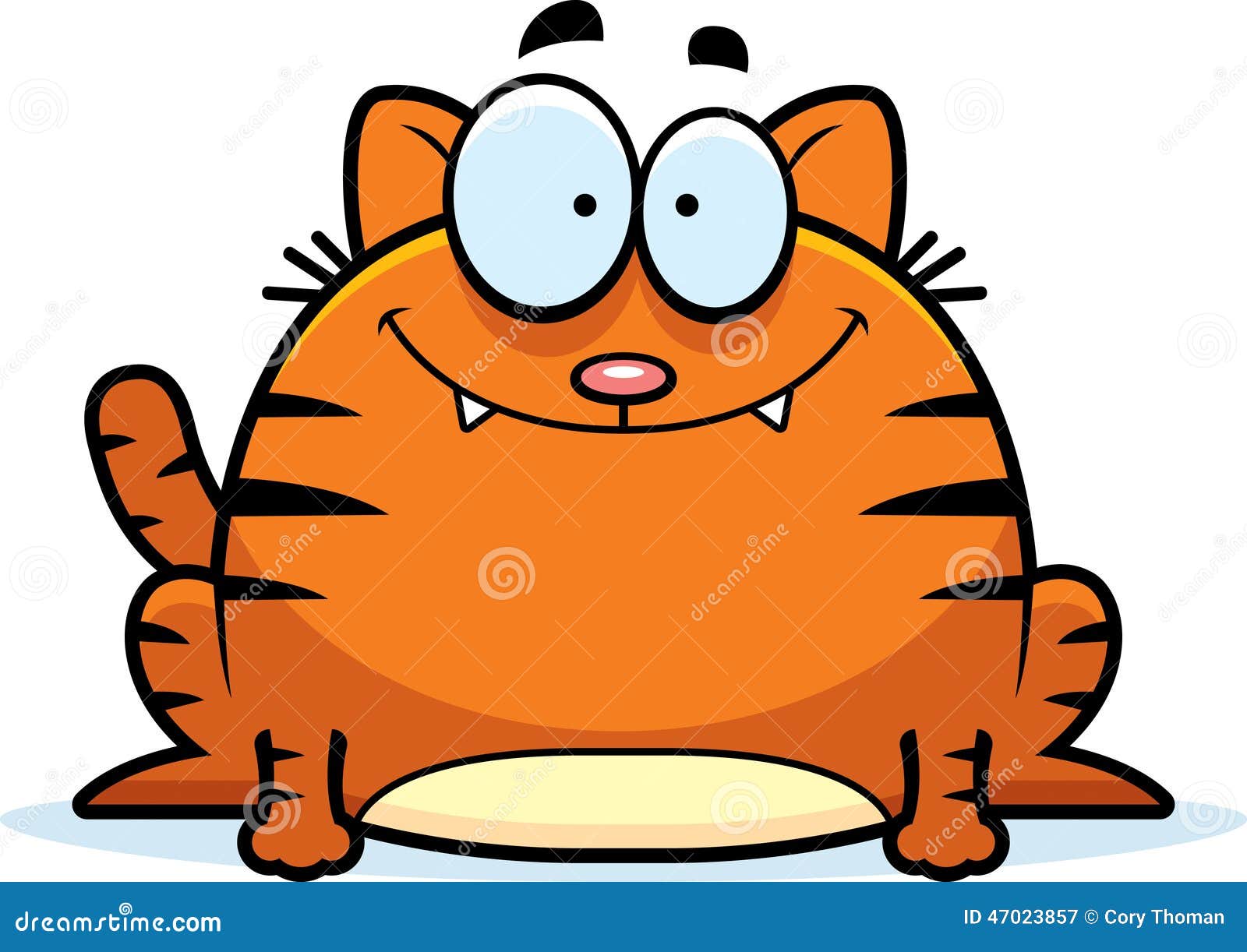 Smiling Little Cat stock vector. Illustration of animal - 47023857