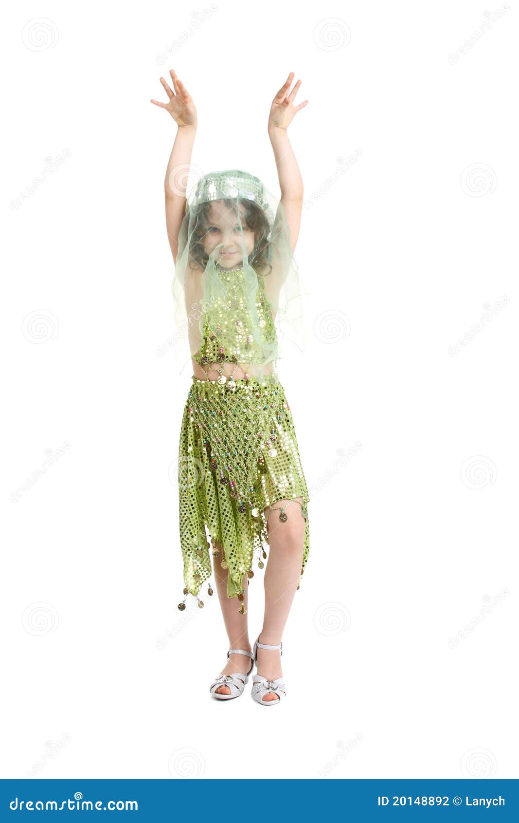Smiling little dancer stock photo. Image of attractive - 20148892