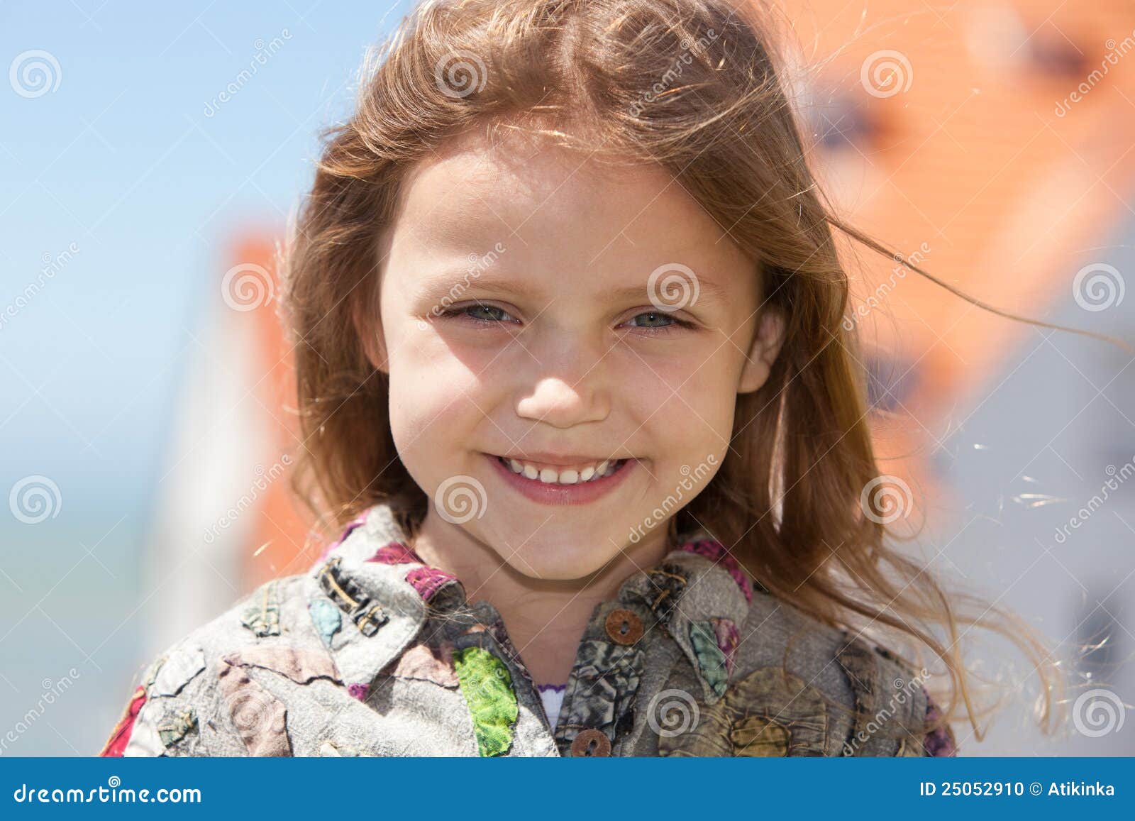 Smiling little girl stock photo. Image of kids, child - 25052910