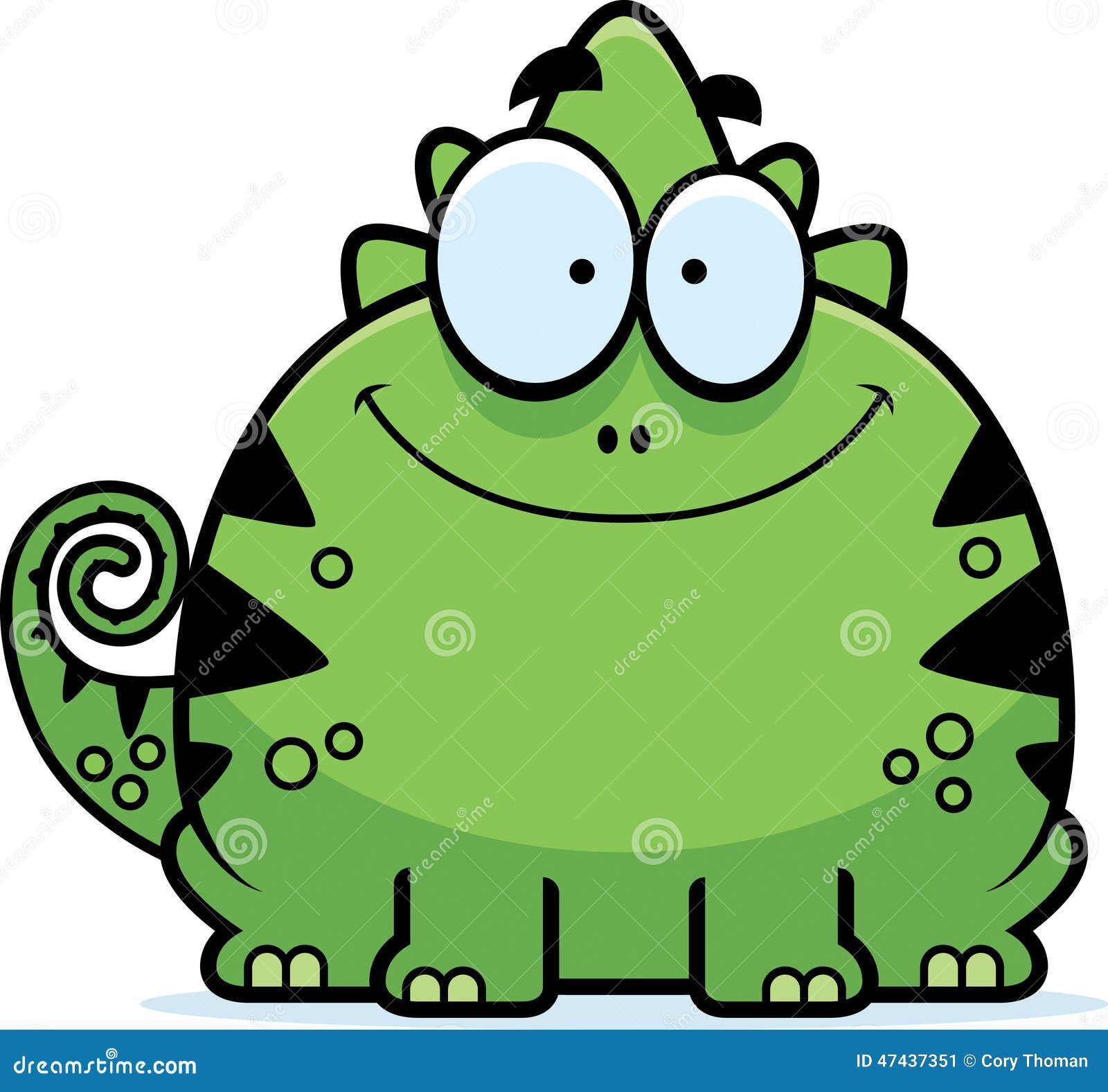 Smiling Little Lizard stock vector. Illustration of lizard - 47437351