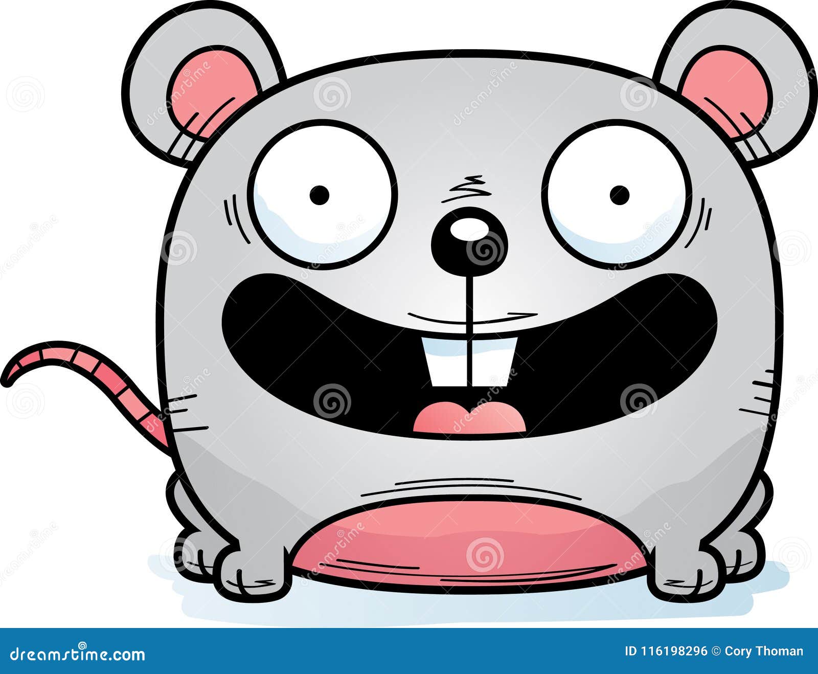 Smiling Little Mouse stock vector. Illustration of smiling - 116198296