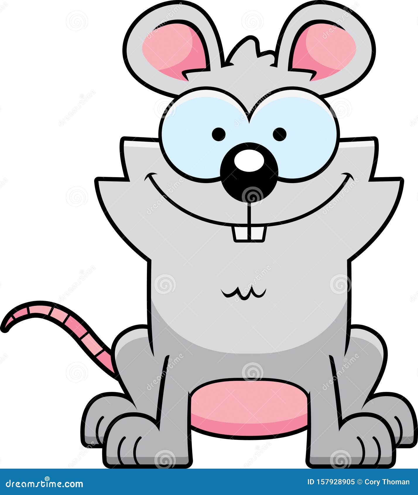 Smiling Little Mouse stock vector. Illustration of animal - 157928905