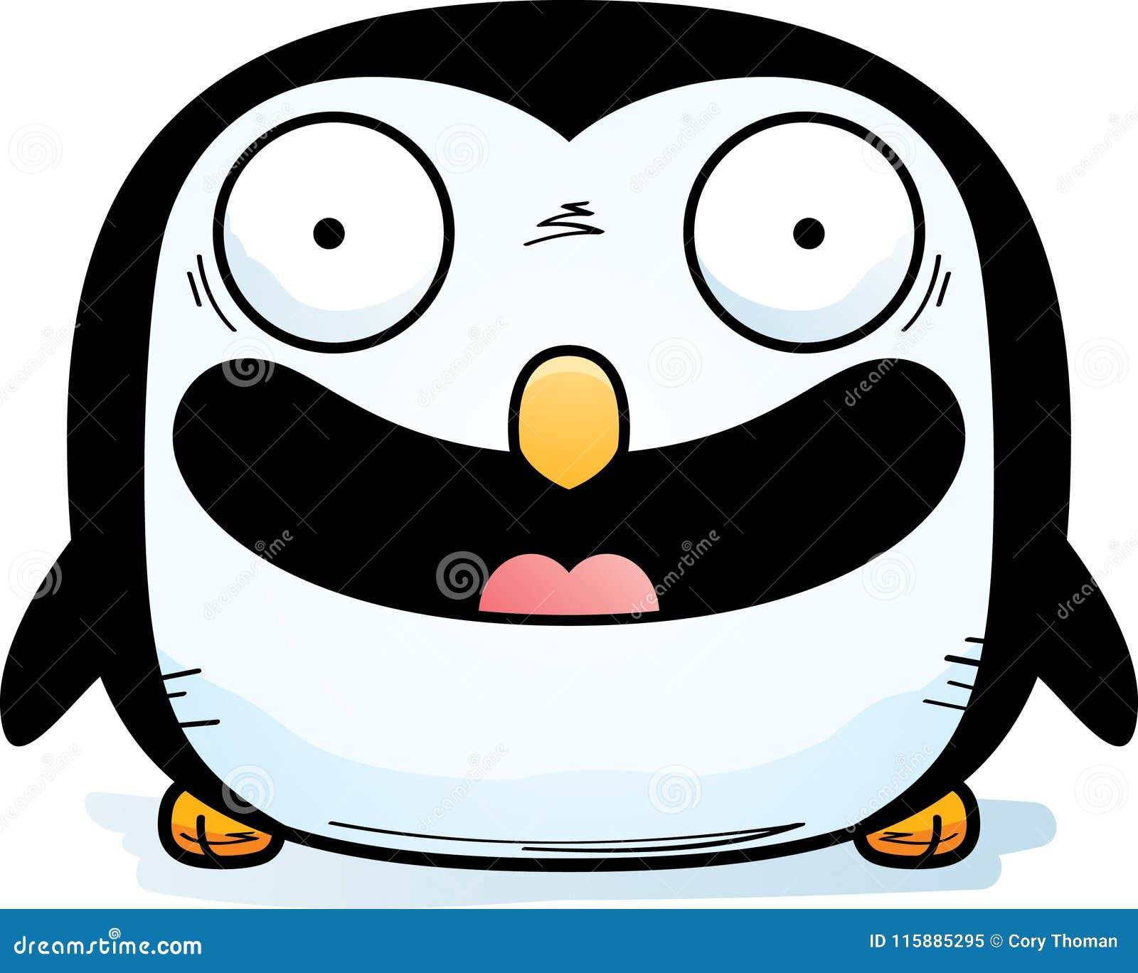 Smiling Little Penguin stock vector. Illustration of bird - 115885295