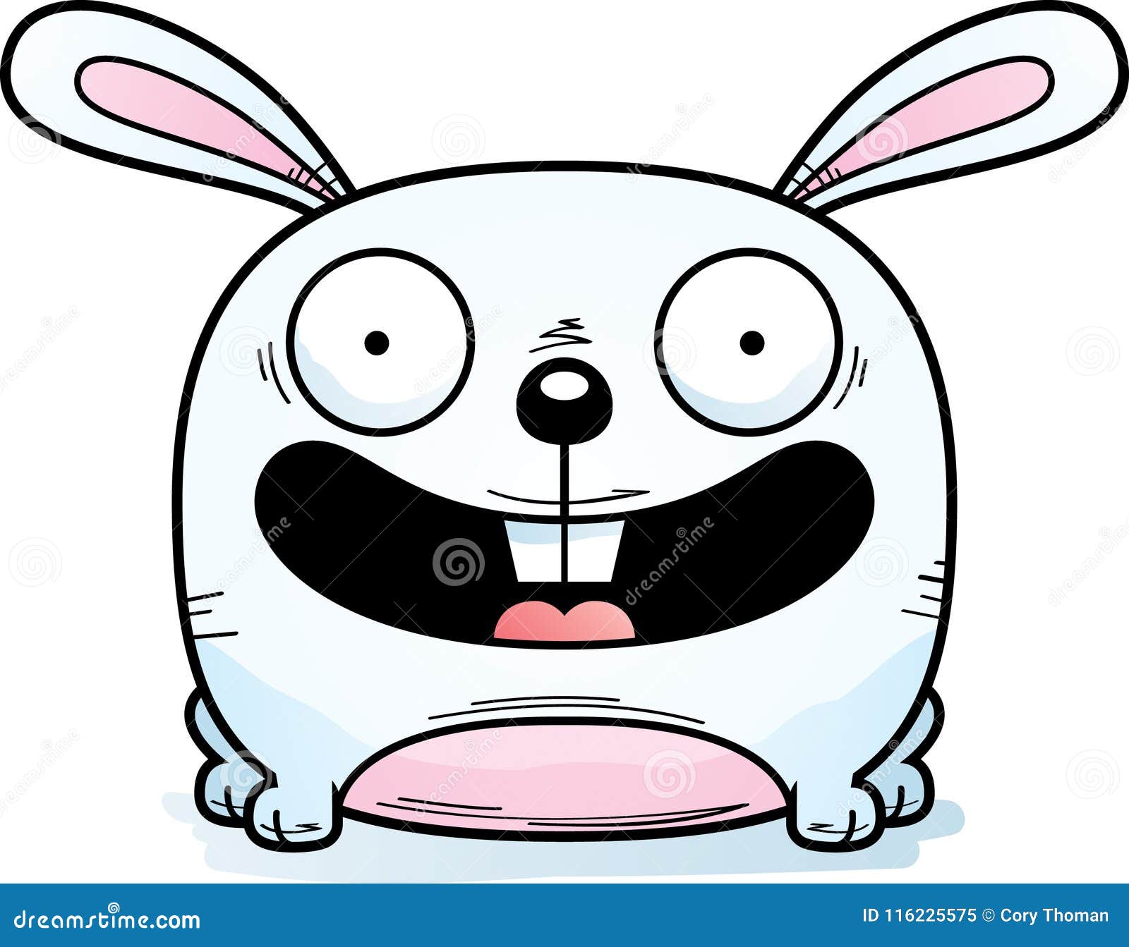 Smiling Little Rabbit stock vector. Illustration of vector - 116225575