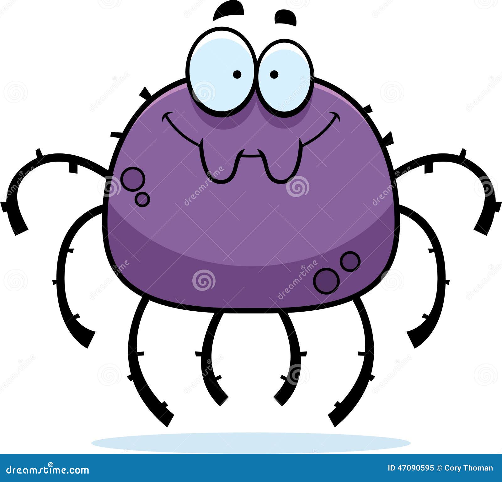 Smiling Little Spider stock vector. Illustration of cartoon - 47090595