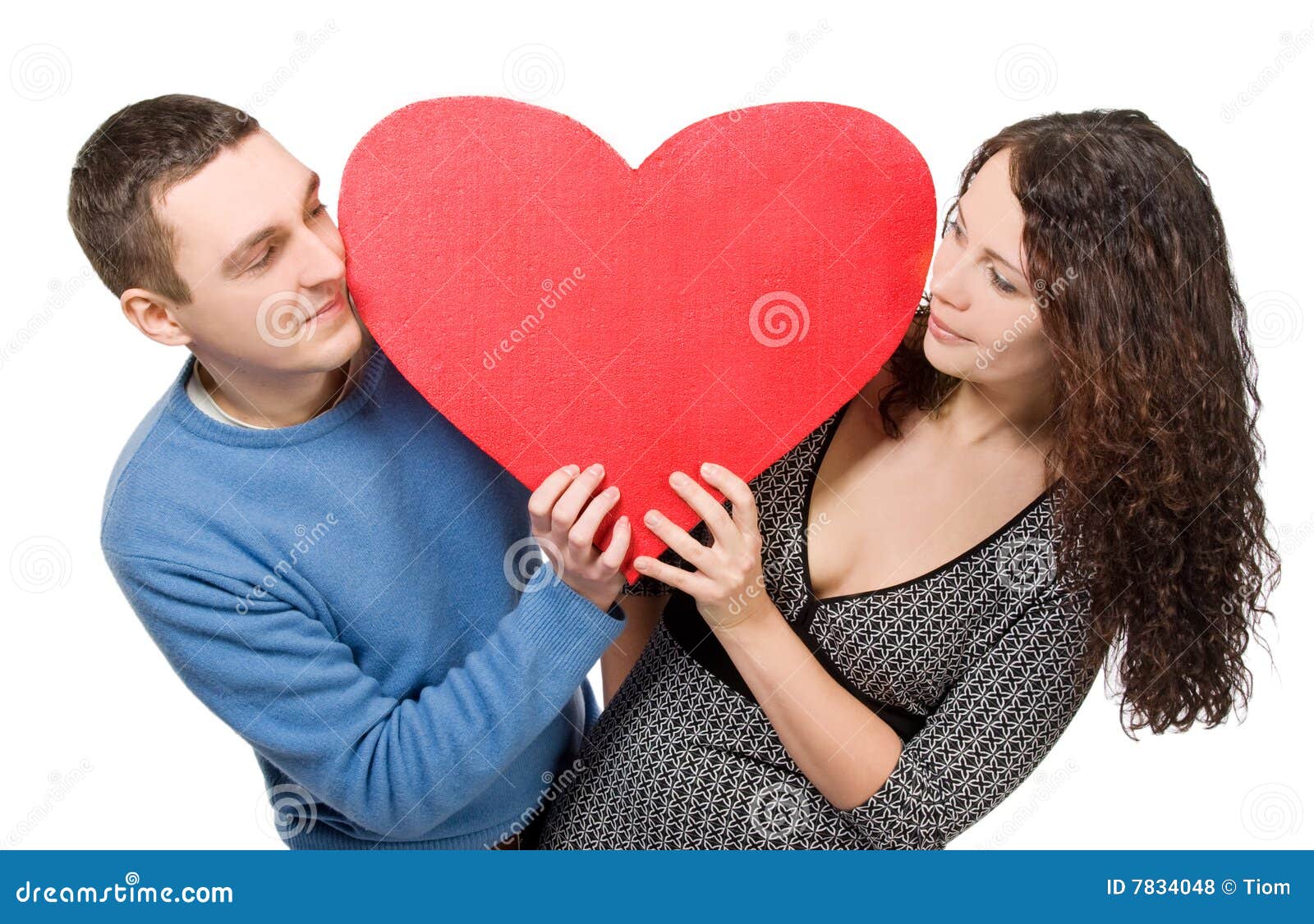 Smiling Loving Couple Tenderly Looking Stock Photo - Image of ...