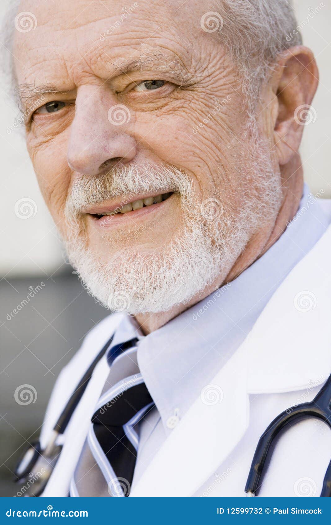Smiling Male Doctor stock photo. Image of medical, portrait - 12599732