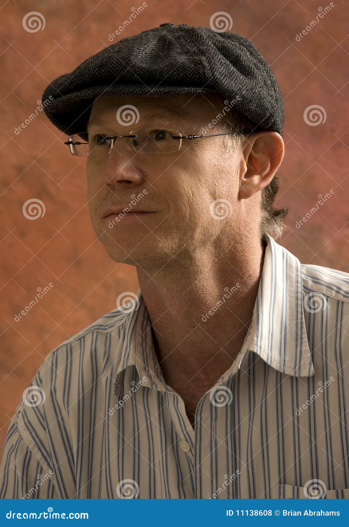 Smiling man stock photo. Image of aged, middle, brown - 11138608
