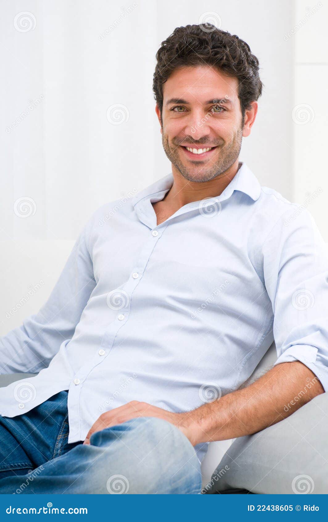 Smiling man stock image. Image of adult, beard, confident - 22438605