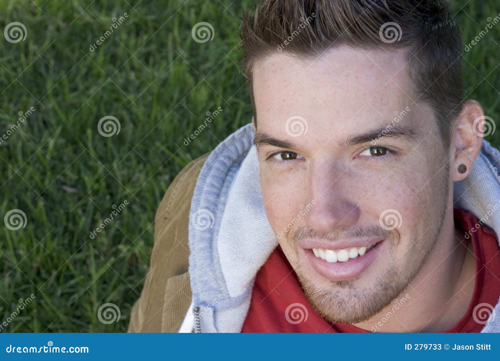 Smiling Man stock image. Image of face, hair, students - 279733