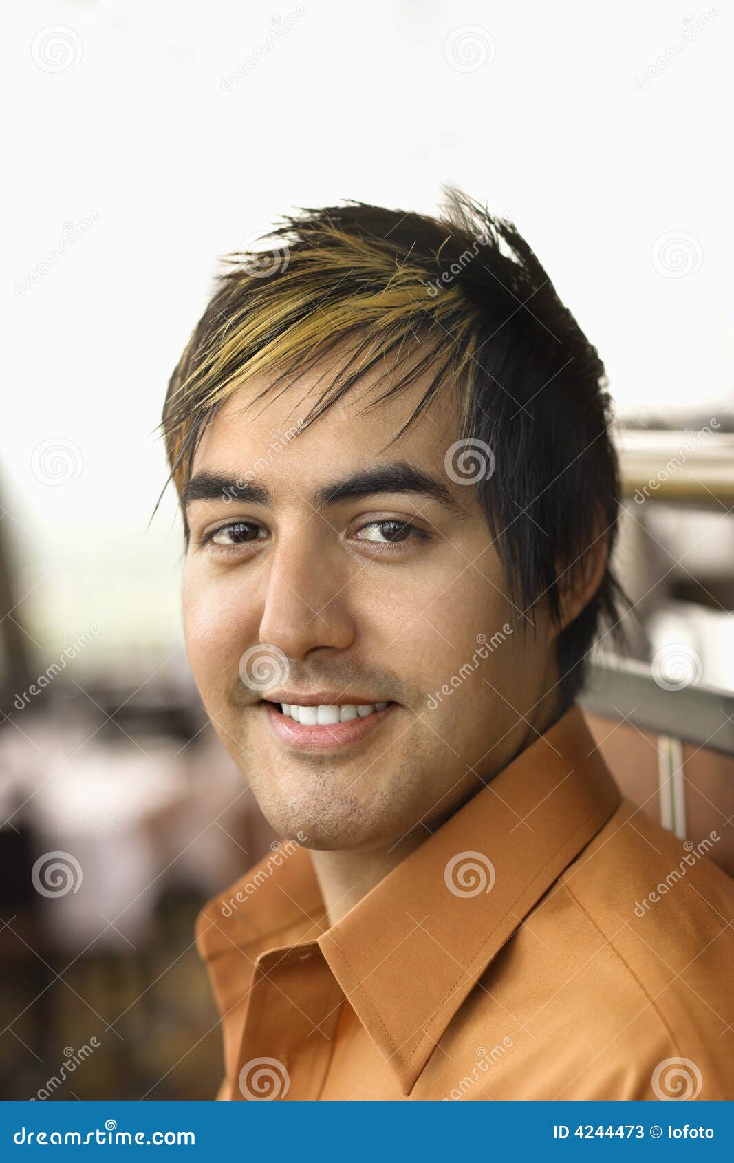 Smiling man. stock image. Image of male, smiling, close - 4244473