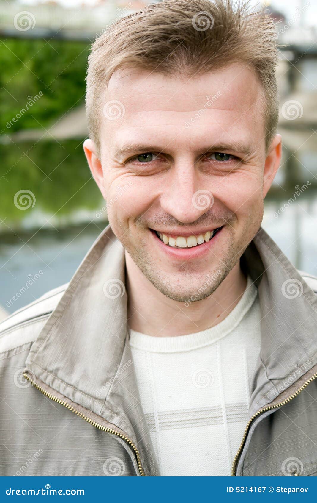 Smiling man stock image. Image of cheerful, portrait, facial - 5214167