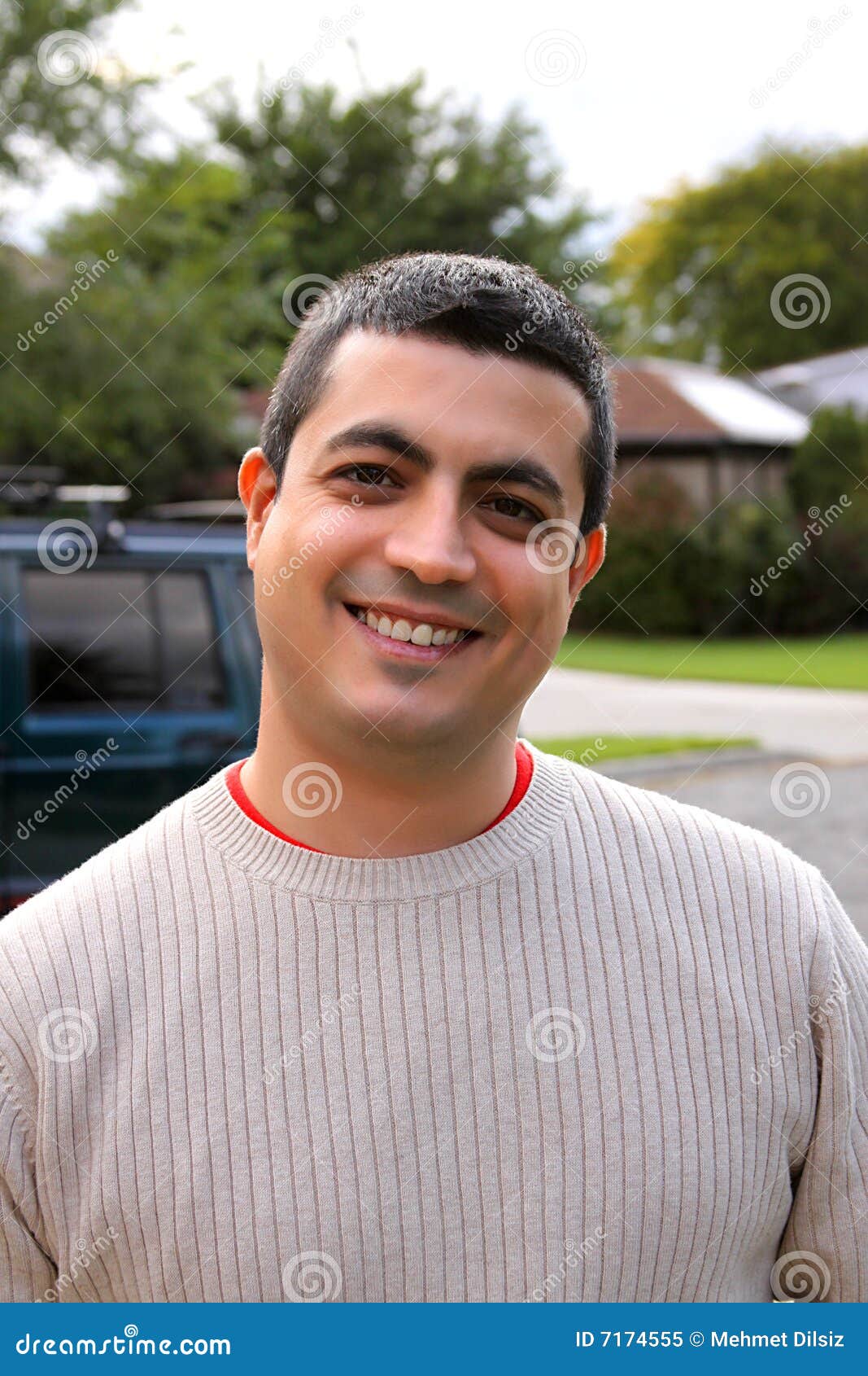 Smiling Man stock image. Image of face, posing, portrait - 7174555