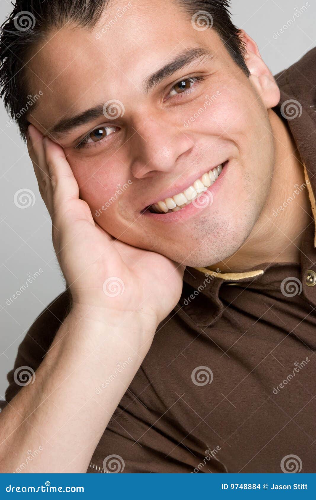 Smiling Man stock photo. Image of portrait, smile, smiling - 9748884